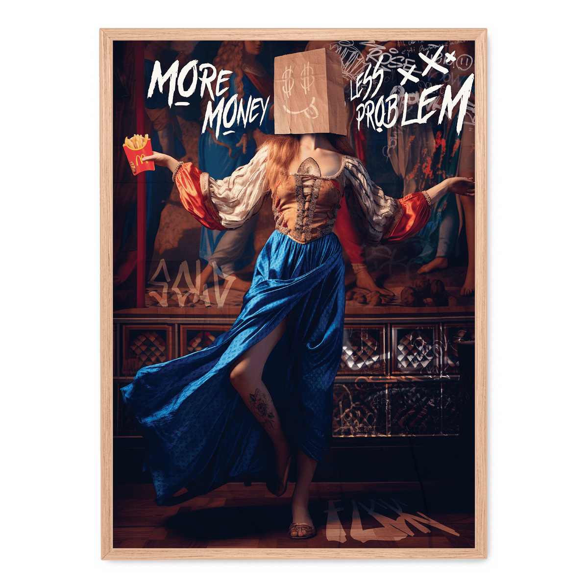 More Money Less Problem plakaten | Postera.no